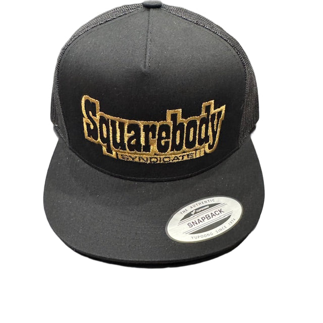 14k Black & Gold Trucker Hat | Squarebody Syndicate